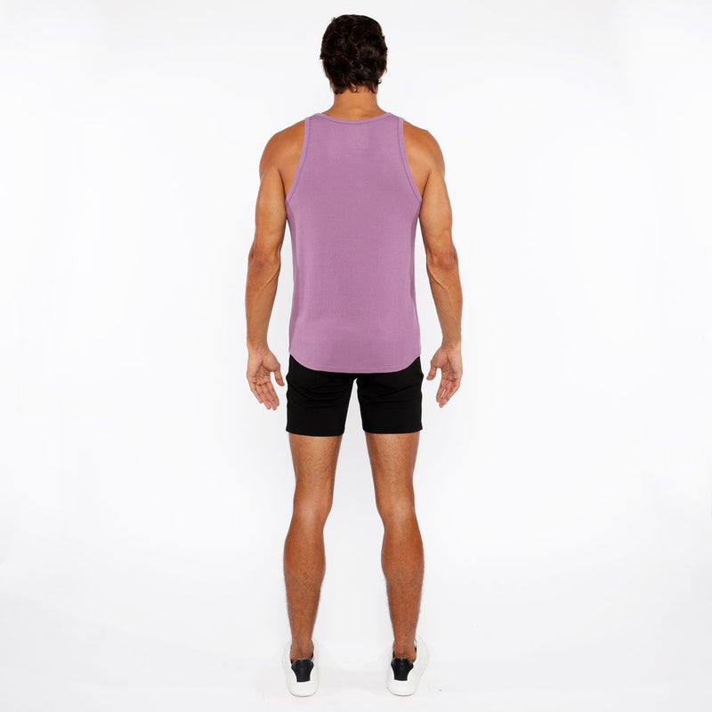 TARO PURPLE RIB STRETCH MODAL TANK STA-16004-02